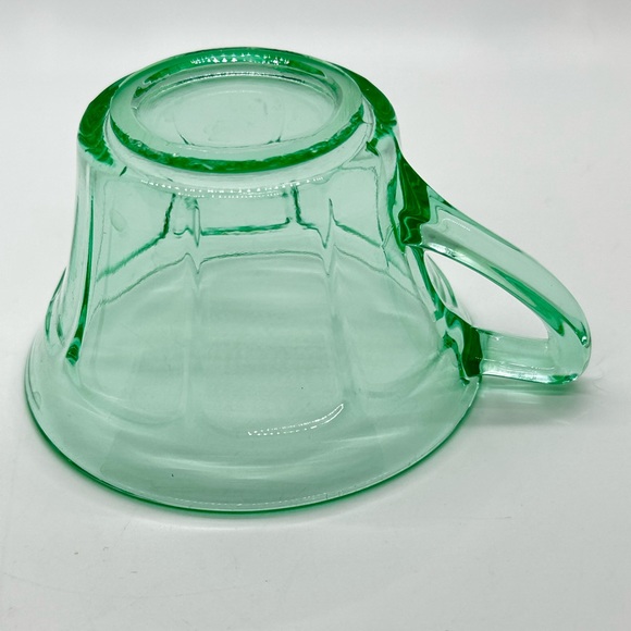 Kitchen | Vintage Retro Uranium Glass Tea Cup And Saucer Set | Poshmark